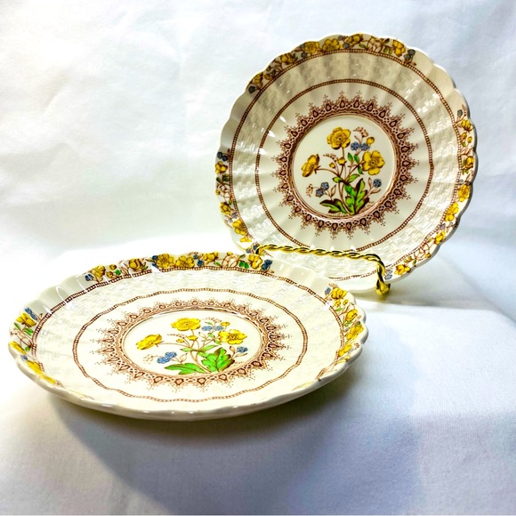 Spode | Dining | Spode Buttercup Pattern Saucers 2 | Poshmark